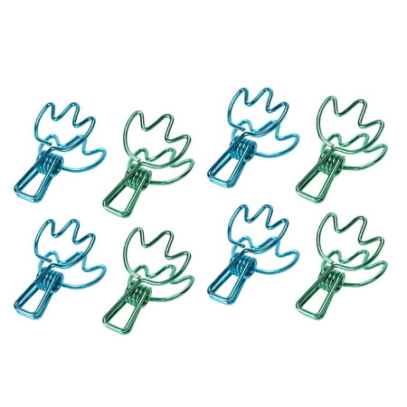 Binder Clips, Strong Clamping Force Metal Iron Blue Green Mini Paper ...