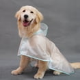 2 Pcs Transparent Dog Raincoat Waterproof Puppy Rainwear Pet Rain Coat ...