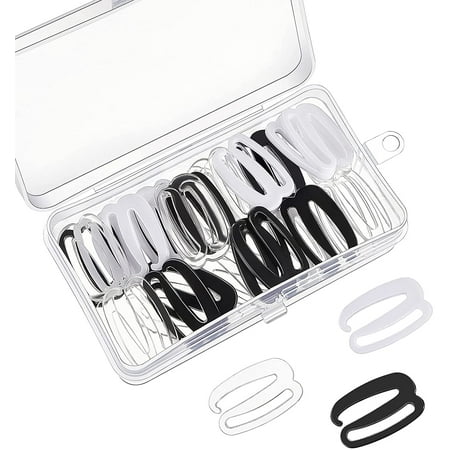 40 Pieces Swimsuit Bra Hooks Bra Slide Hook Bra Strap Hook Replacement ...