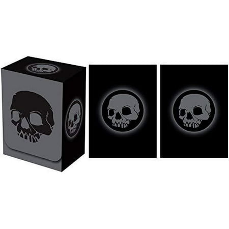 legion supplies absolute iconic black skull deck box with 100 sleeves ...