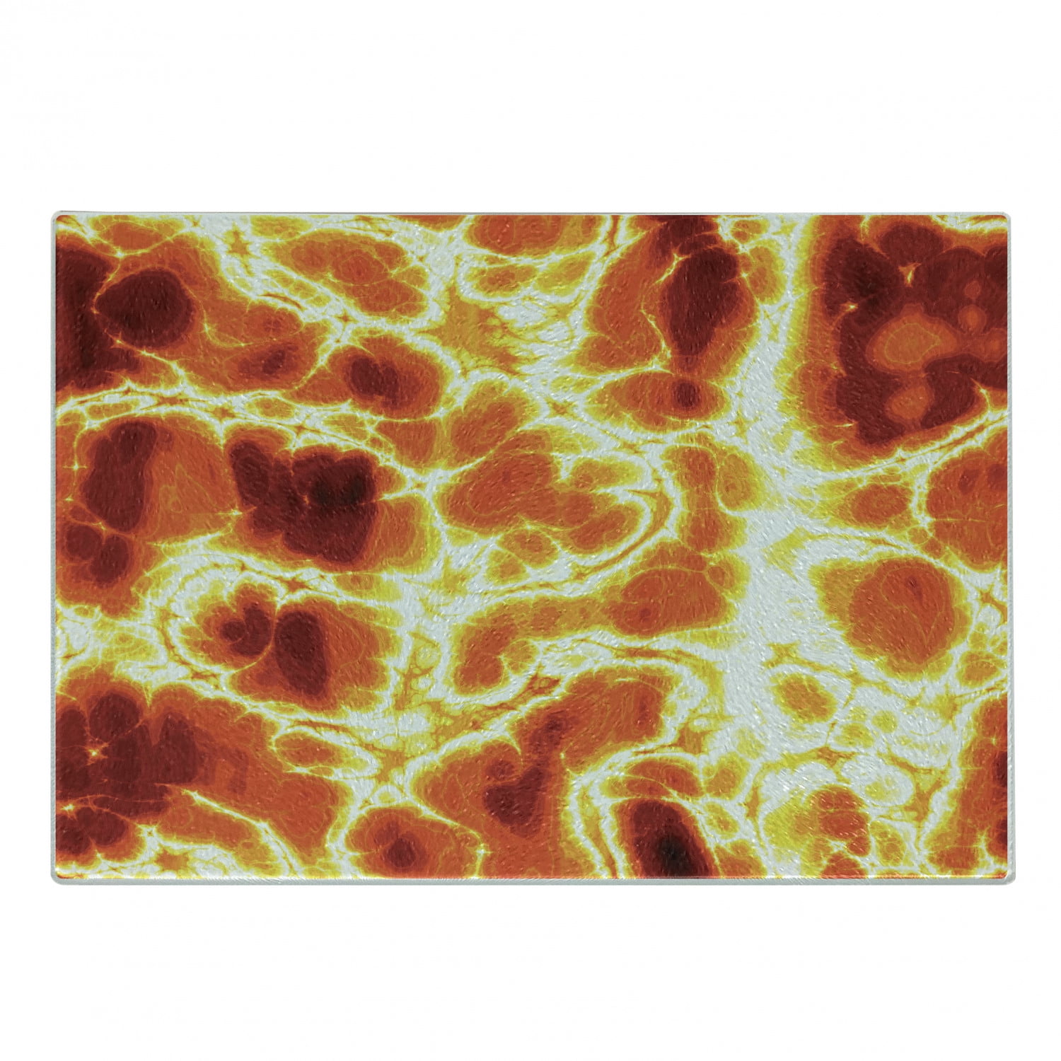 Burnt Orange Cutting Board, Hot Lava Texture Bursting Volcanic Heated ...
