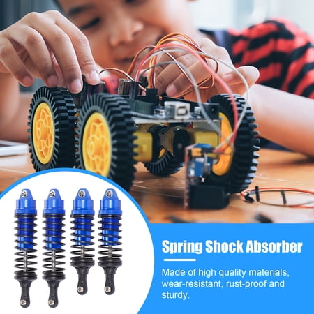 Jinveno 4x Metal RC Car Spring Shock Absorber for 1/10 RC Truck Crawler ...
