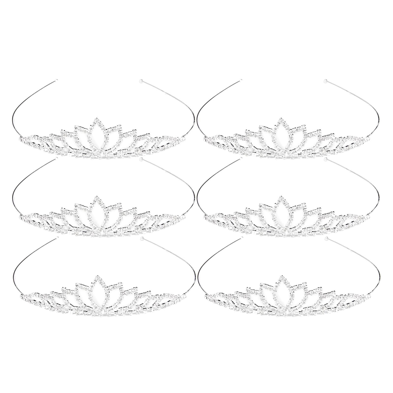 Princess headwear,Wedding Women Girl Rhinestone Head Jewelry Crown 6pcs ...