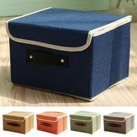 Faux Leather Storage Cube W/ Metal Handle 13X13X13 - Walmart.com