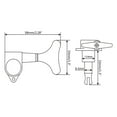 Bass Tuning Peg Electric Bass Opened Machine Head Replacement for 4 ...