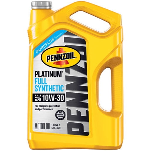 Pennzoil Platinum Full Synthetic 10W-30 Motor Oil, 5-Quart - Walmart.com