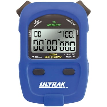 Ultrak 485 - 60 Lap Dual Split Memory Stopwatch Timer with Three Line ...