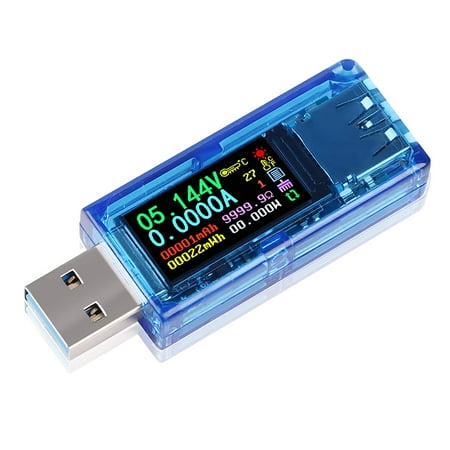 SHARKDOOK USB 3.0 Tester Multimeter 3.7-30V 0-4A USB Digital Current ...