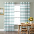 Abstract Stripe Sheer Curtains 72 Inch Long 2 Panels, Classic Green ...
