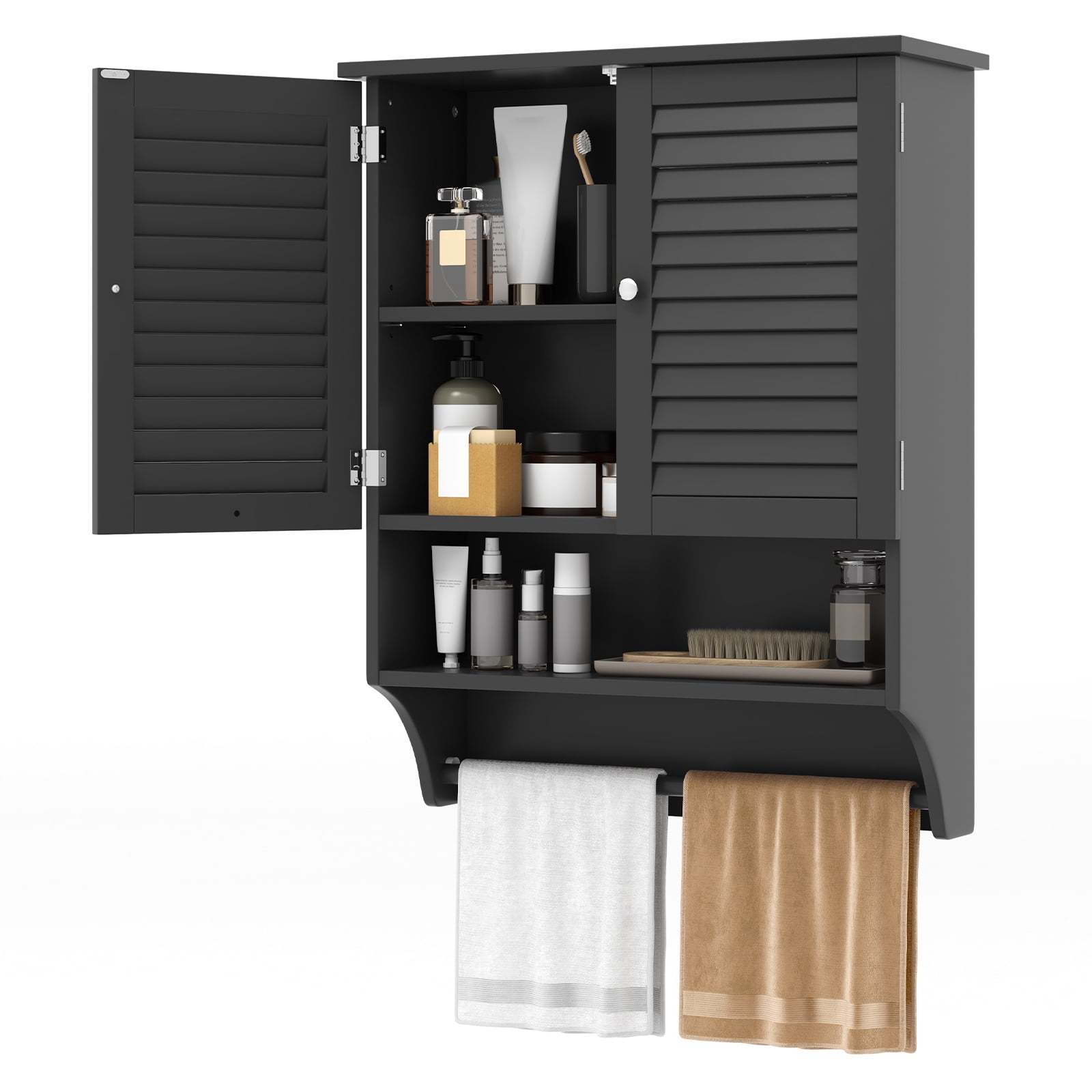 Click here for Giantex Wall Mounted Bathroom Cabinet W/Bar  Medic... prices