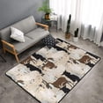 Area Rugs For Living Room Decor - Painted Cartoon Colorful Cute Goat ...