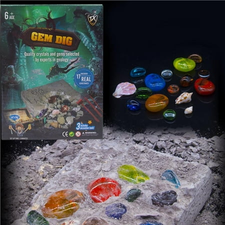 Children Rocks Specimen Mining Toy Geographic Gemstone Dig Kit ...