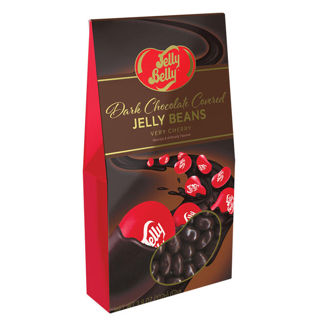 Jelly Belly Dark Chocolate Covered Jelly Beans, Very Cherry - 3.8 oz ...