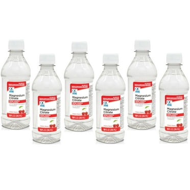 Magnesium Citrate 10 Oz. (296 ml) Saline Laxative Oral Solution (Foster & Thrive Lemon Flavor ...