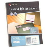 Maco Laser/Ink Jet White Address Labels, 1 x 2-5/8 Inches, 100 Sheets ...
