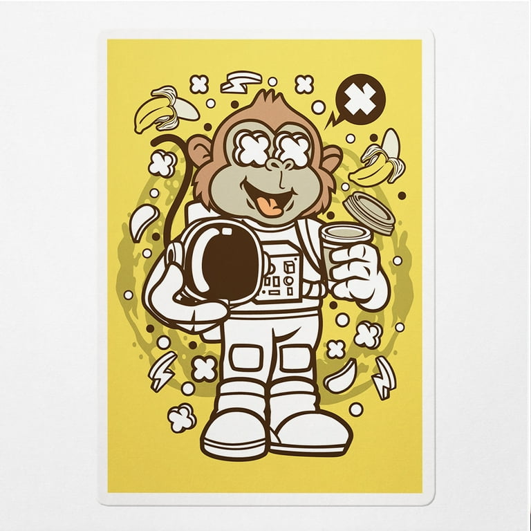 Monkey Astronaut Sticker