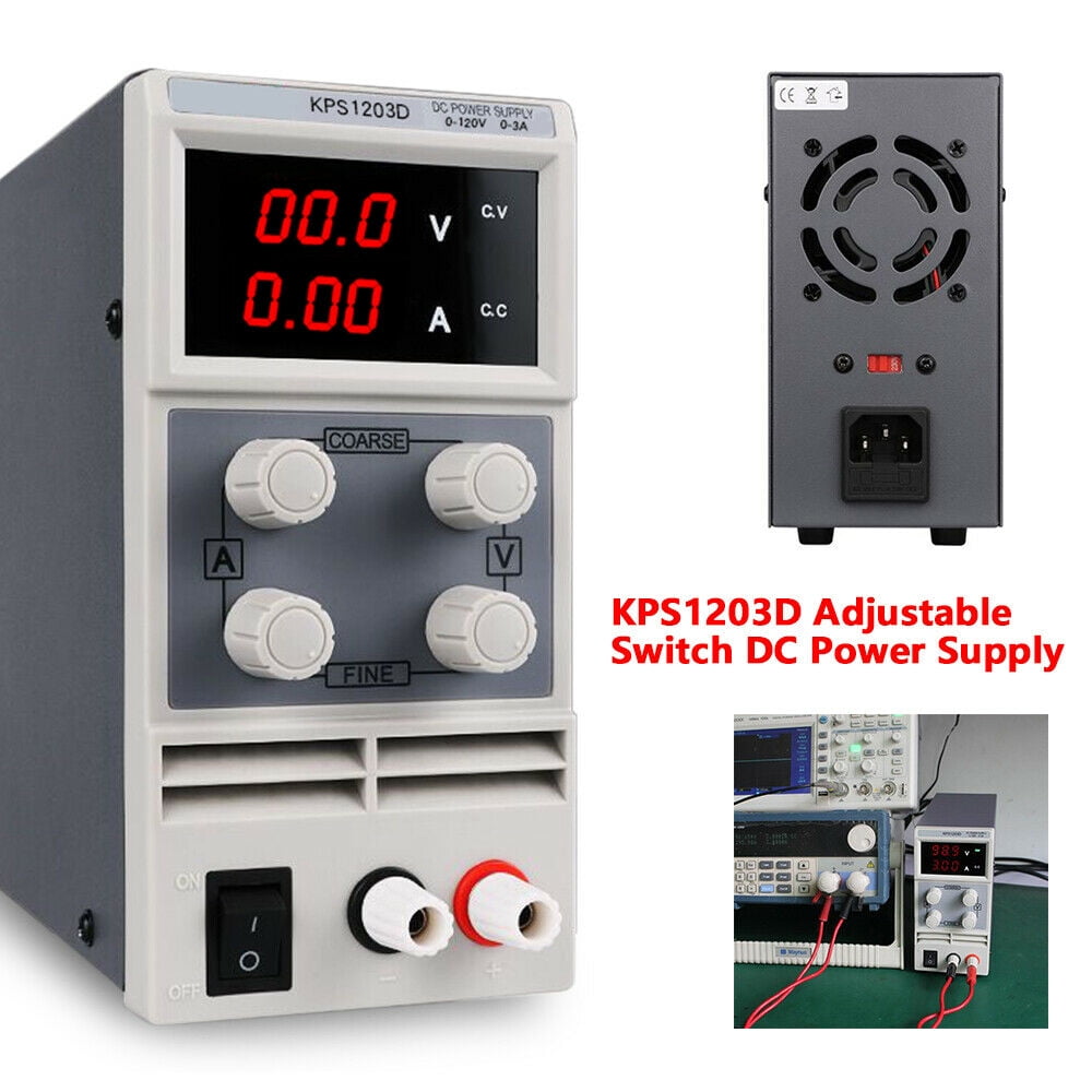 0-120V 0-3A Adjustable Switch DC Power Supply Double Display (KPS1203D ...