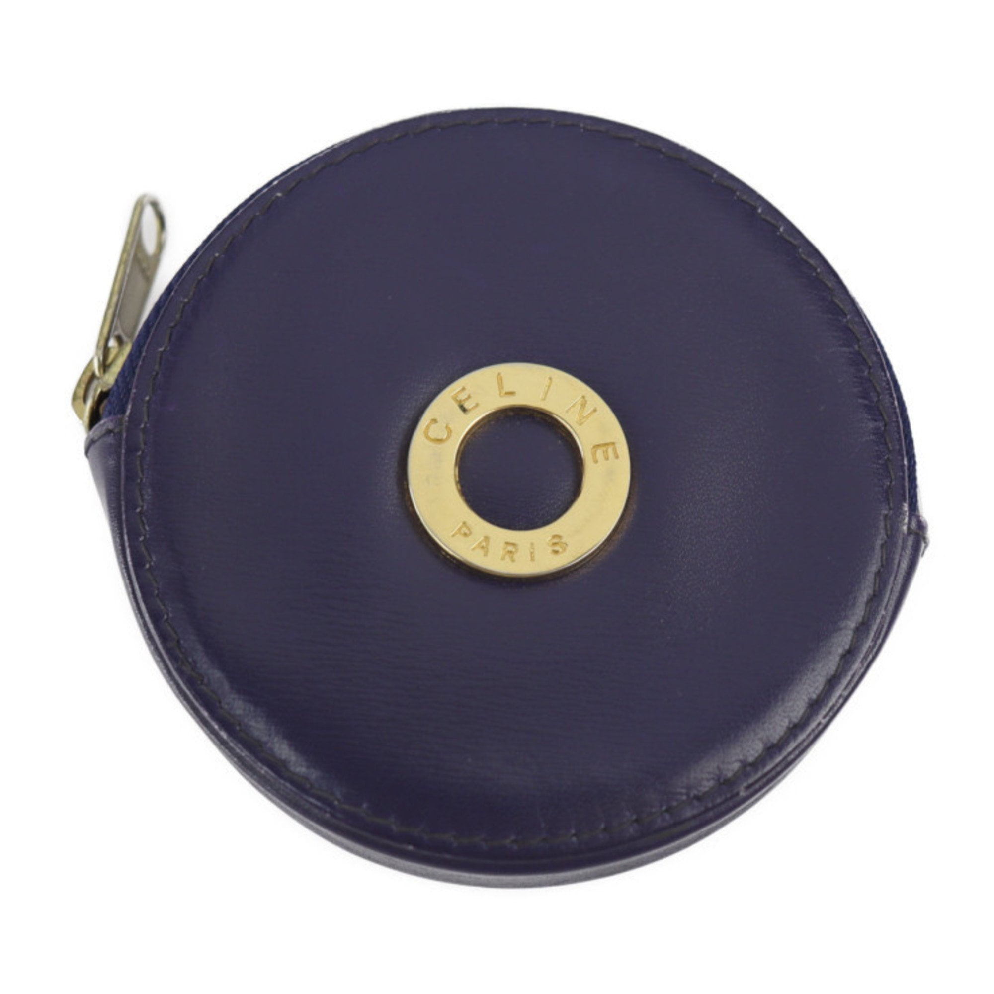 Pre-Owned CELINE Old Celine Wallet/Coin Case - Leather Purple Navy ...