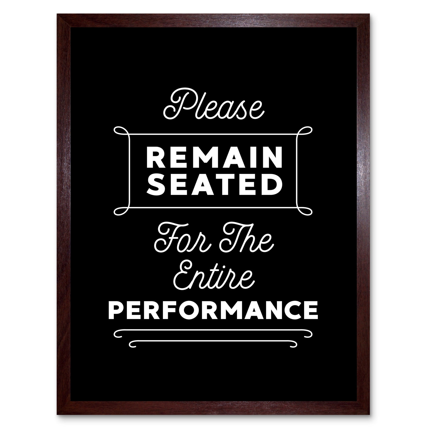 Funny Bathroom Wall Art Please Remain Seated Entire Performance Toilet ...