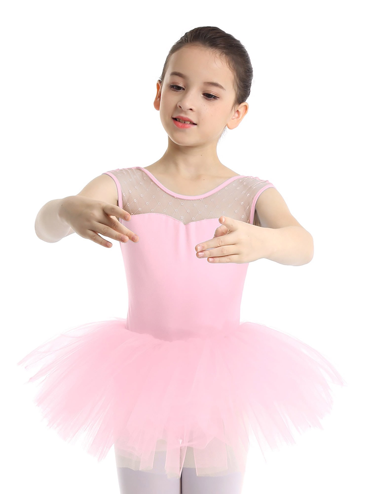 Alvivi Kids Girls Ballet Tutu Dress Dance Leotard Outfit Ballerina ...