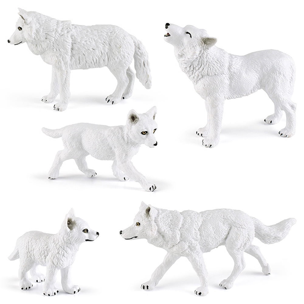 Arctic Wolf Pack In Action