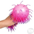 9 Inch Thick Hand-Sized Squishy Puffer Ball - Gadgets 2 Tone Pink Color ...