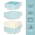2 Pack Desktop Storage Box Stackable Countertop Drawer Organizer Makeup ...