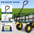 Ataucjin 2 in 1 Garden Cart, 4.4 Cu.ft, 900 LB Capacity, Heavy Duty ...