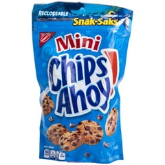 Mini Chips Ahoy Cookies Recloseable Snak-sak 8oz. (2 pack) - Walmart.com