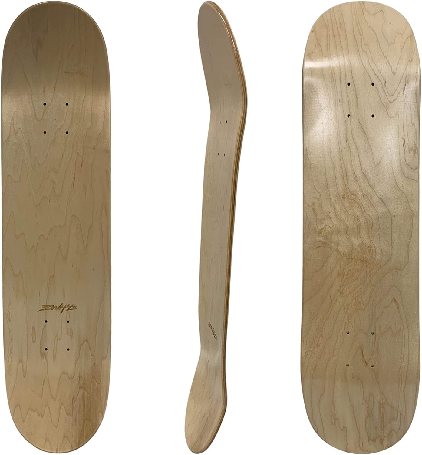 3WHYS 7-Ply Canadian Maple Skateboard Deck (Natural, 8 inch) - Walmart.com