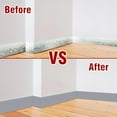 Vinyl Baseboard Molding Trim 4 Inch x 60 Feet Peel and Stick Baseboard ...