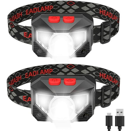 2 Pack Headlamp Rechargeable 800 Lumen Led Head Lamp Light | Walmart Canada
