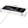 YIGZYCN 8 Port Phone Charger 12V Multi USB Socket with LED Display For ...