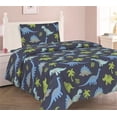 Walmart Twin Size Dino Printed Sheet Set for Kids, Boys & Girls Bedding ...