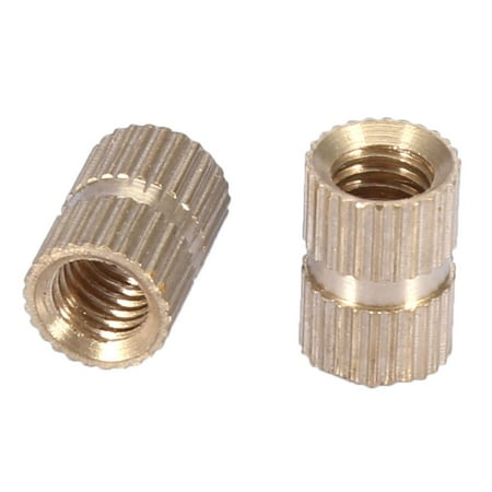Embedded Nut, Brass Insert, Practical M6 Molded-In Insert, Knurled ...