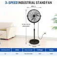 Simple Deluxe 20 inch 3-Speed Pedestal Stand Fan Less Noise Cooling Fan ...