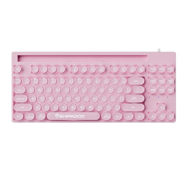 Teclado mecánico RGB Rainbow LED retroiluminado Macarena con cable ...