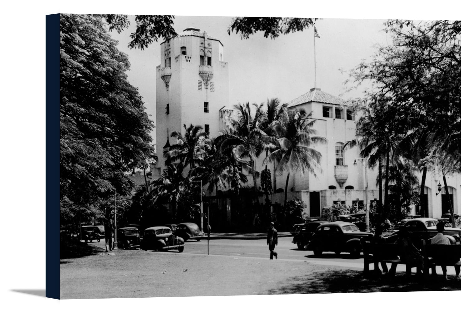 Honolulu, Hawaii - View of City Hall (Honolulu Hale) Photograph (18x11 ...