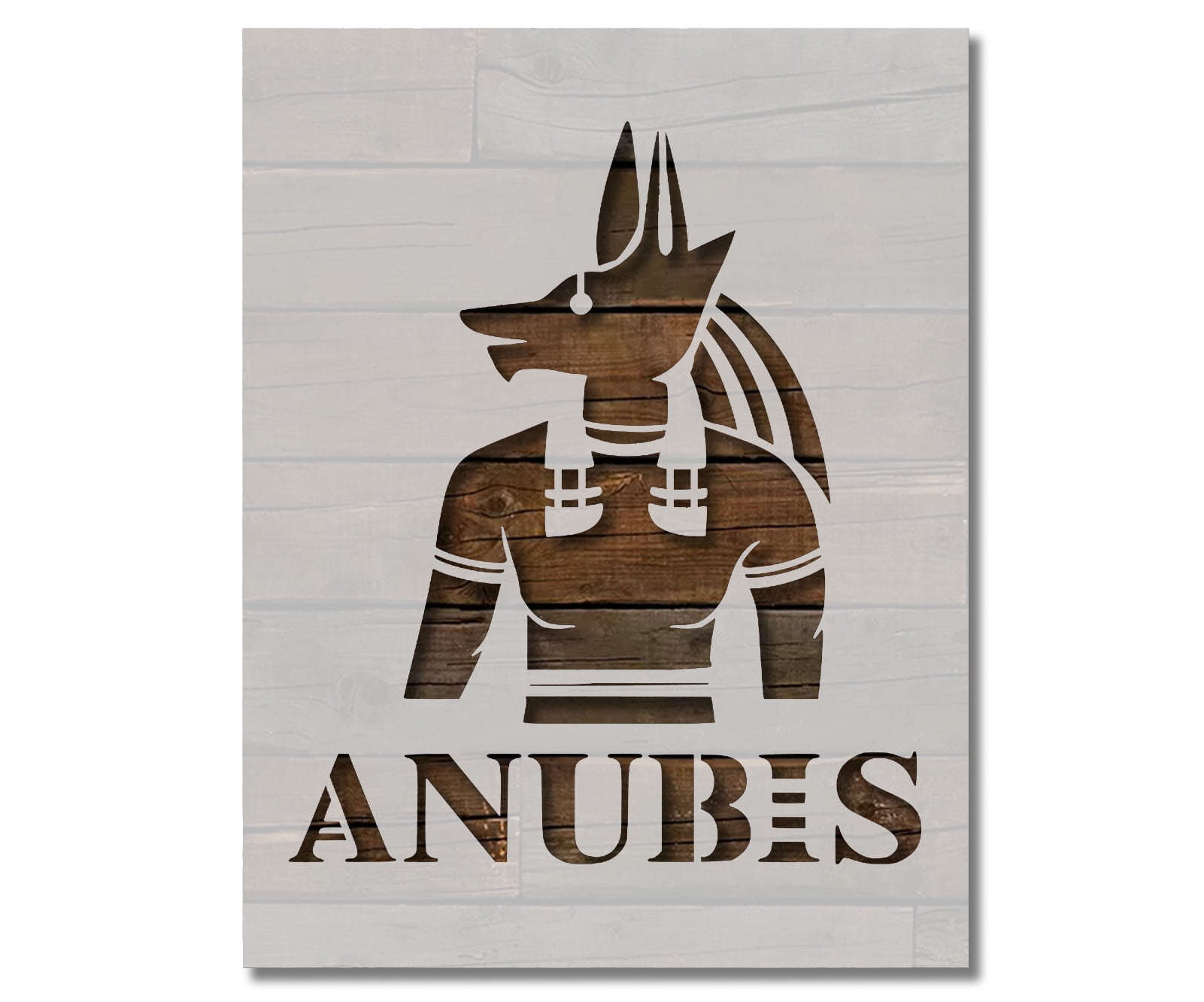 Ancient Egyptian God Icon Anubis Stencil Template Reusable 8.5 x 11 ...