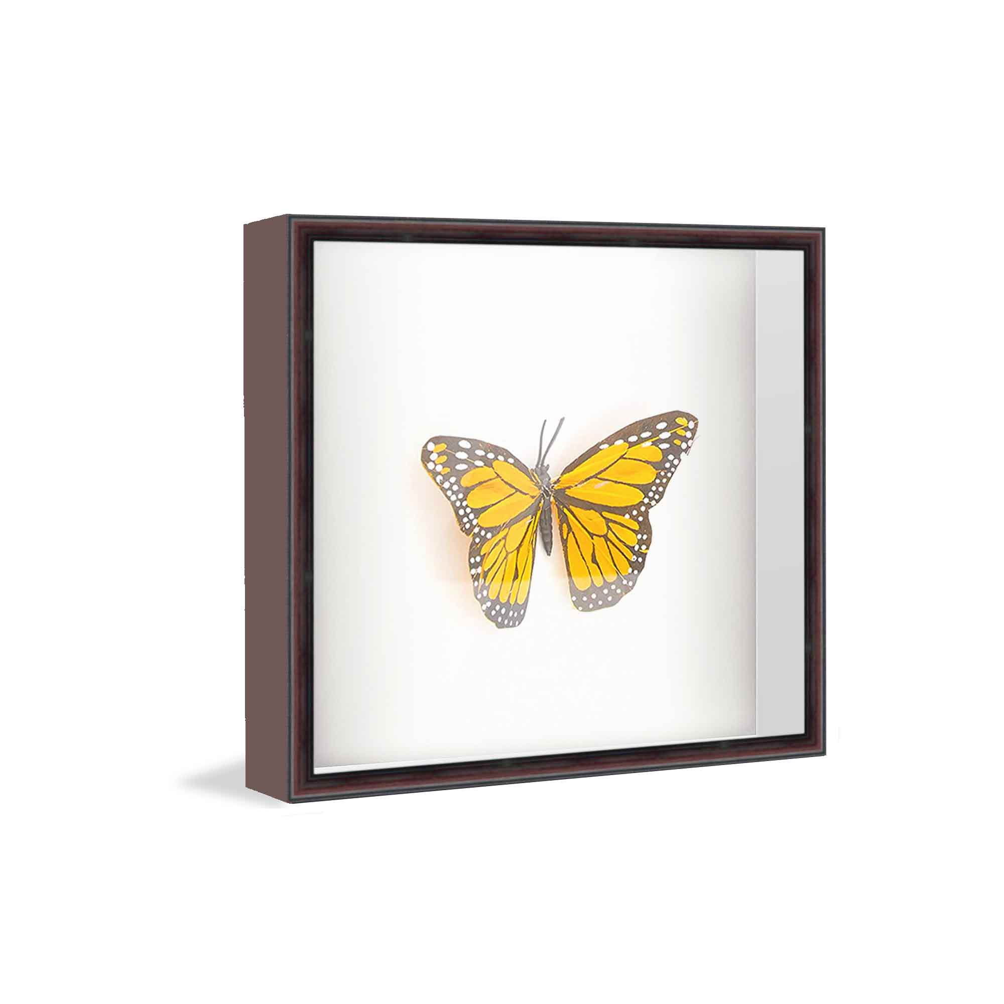 10x10 Shadow Box Frame Brown | 2.5 inches Deep Real Wood Traditional ...
