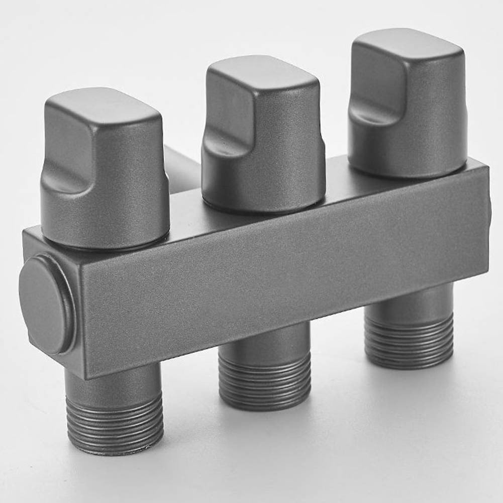 Válvula de ángulo de salida de agua de tres vías multifunción válvula ...