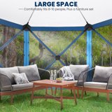 Hoteel 12x12ft EZ Pop-up Gazebo Canopy Tent with Mosquito Netting, Waterproof, UV Resistant ...