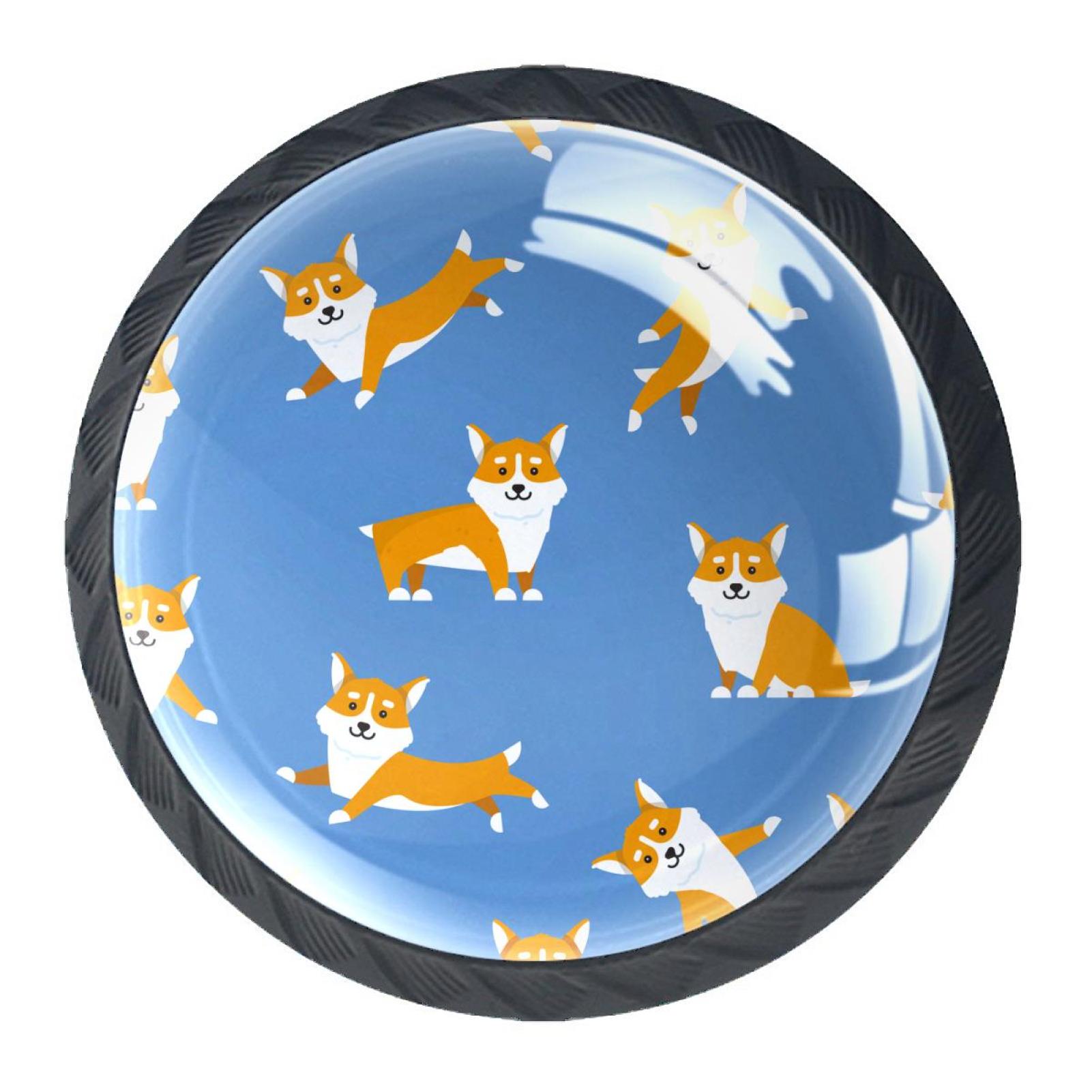 4 Pcs Dog Knobs for Kitchen Cabinet Cupboard Dresser Bookcase Drawer ...
