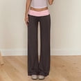 Angala Womens Pants Solid Pants Straight Leg Low Comfort Waist ...