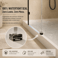 36"W x 76"H Fixed Panel Frameless Shower Door,3/8" 10mmClear Tempered ...
