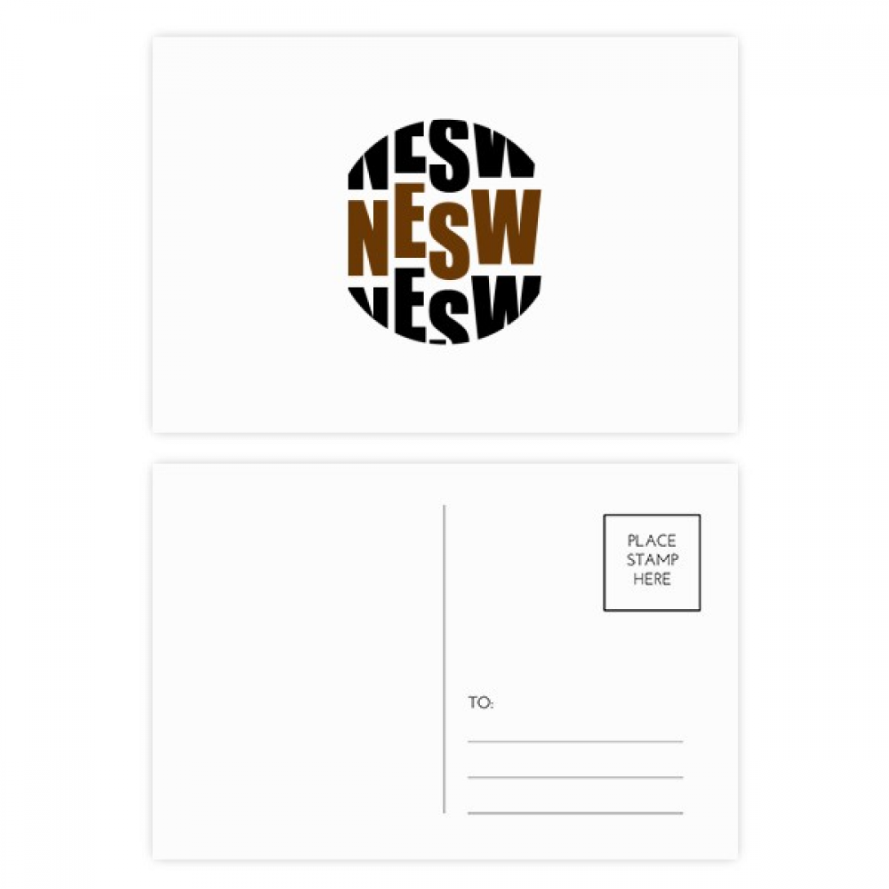 Brújula local Juego de postales Cumpleaños Tarjeta de agradecimiento ...