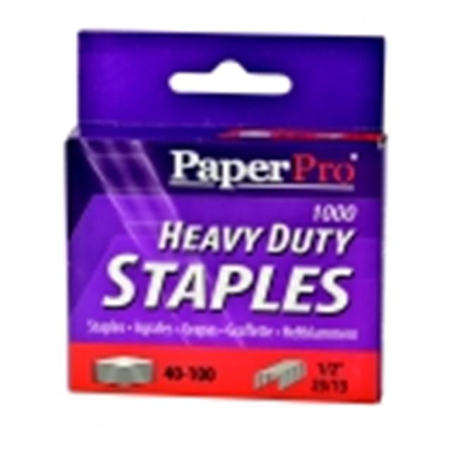 Paperpro Heavy Duty Staple - 0.5 in. Crown, 100 Sheets, Pack 1000 ...