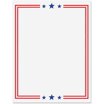 Current Stars & Stripes Patriotic Letter Papers - Set of 25 Summer ...