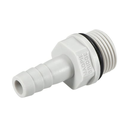 PVC Barb Hose Fitting Adapter 8mm or 5/16" Barbed x 3/8" G Male Pipe ...