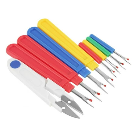 Ejoyous 9 in 1 Thread Cutter Seam Ripper Plastic Handle Stitch Sewing ...